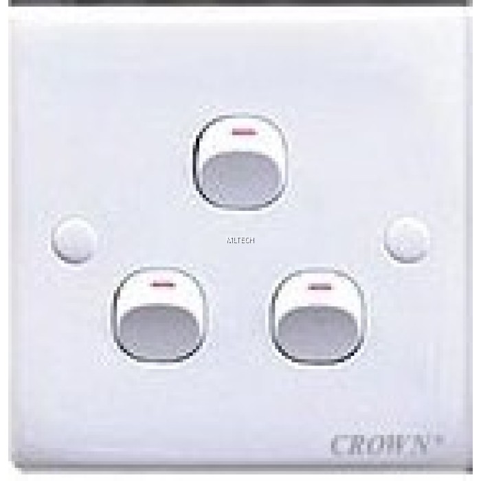 Flush Switches - 3 Gang