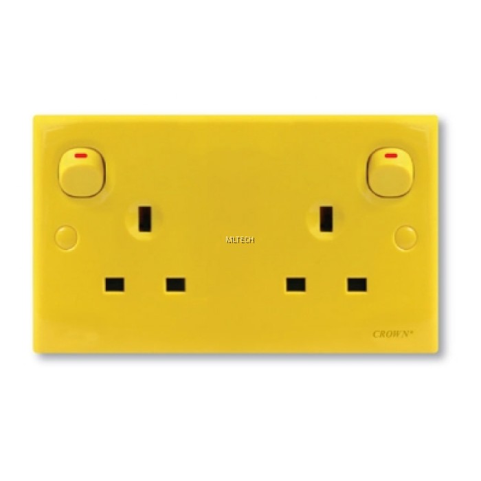 Flush Sockets - 13A Twin Flush Switches Socket Outlet